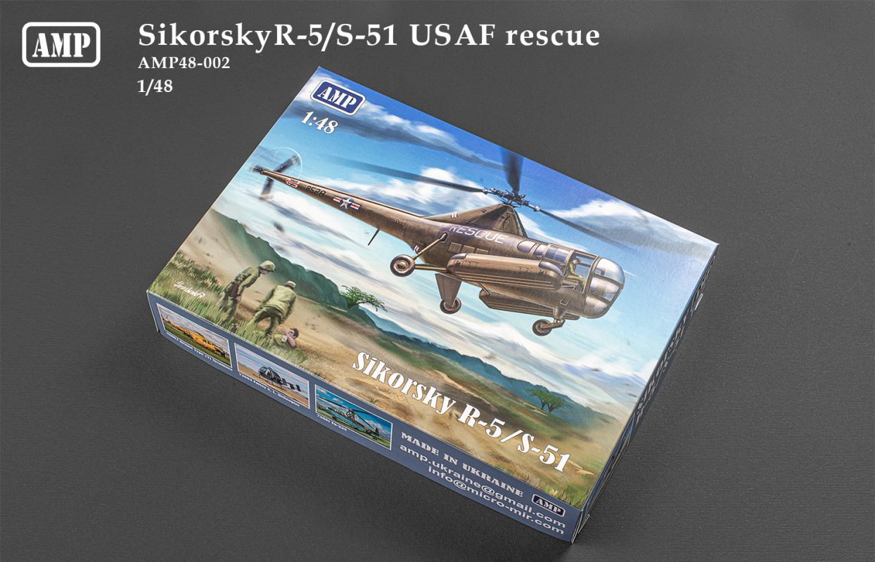 AMP 1/48 Sikorsky R-5/S-51 USAF rescue AMP48-002 – Hobby Link International Shop